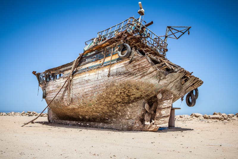Vintage Old Rusty Sailing Ship Stock Image - Image of naval, dock: 9849877