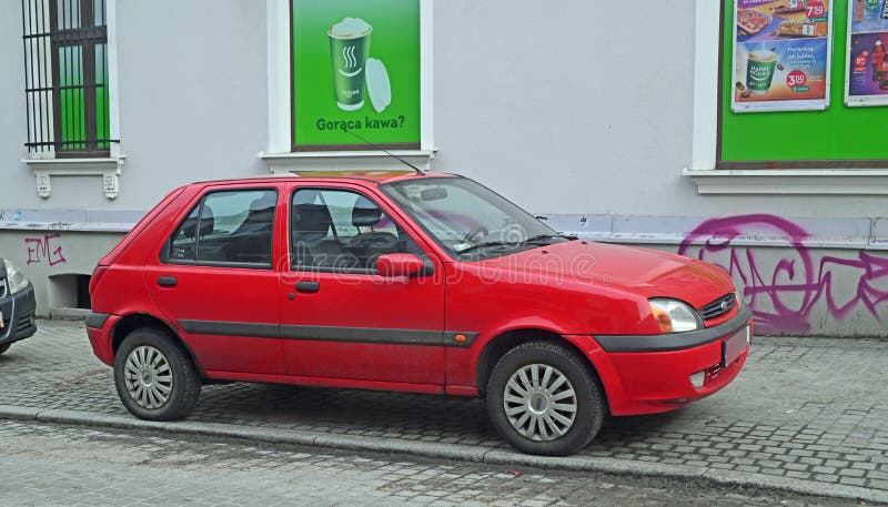 Old Veteran or Youngtimer Private Small Compact Cabrio Car Ford Fiesta ...