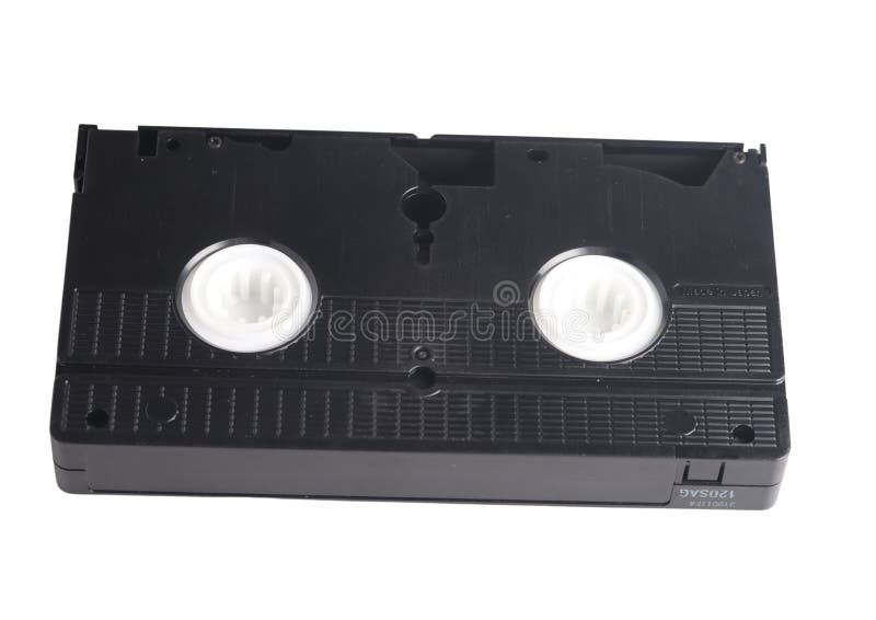Old VHS Video Cassettes Isolated on White Background Stock Photo ...