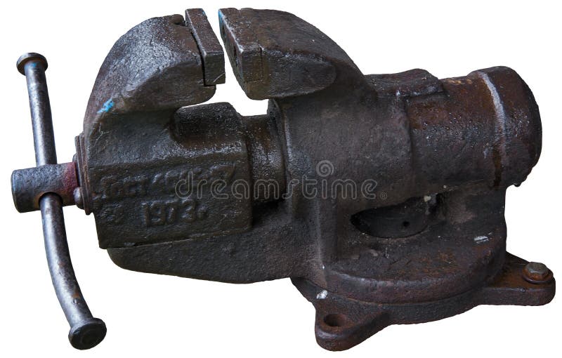 Old vices stock image. Image of tool, metalwork, white - 27779037