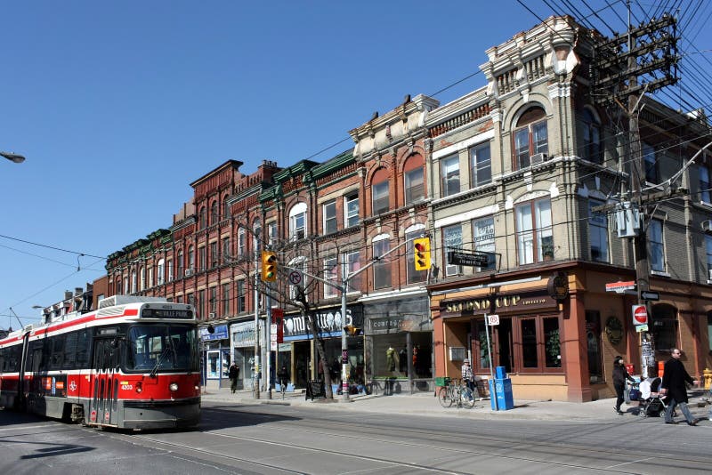 Old Victorian Storefronts in Toronto Editorial Stock Photo - Image of ...