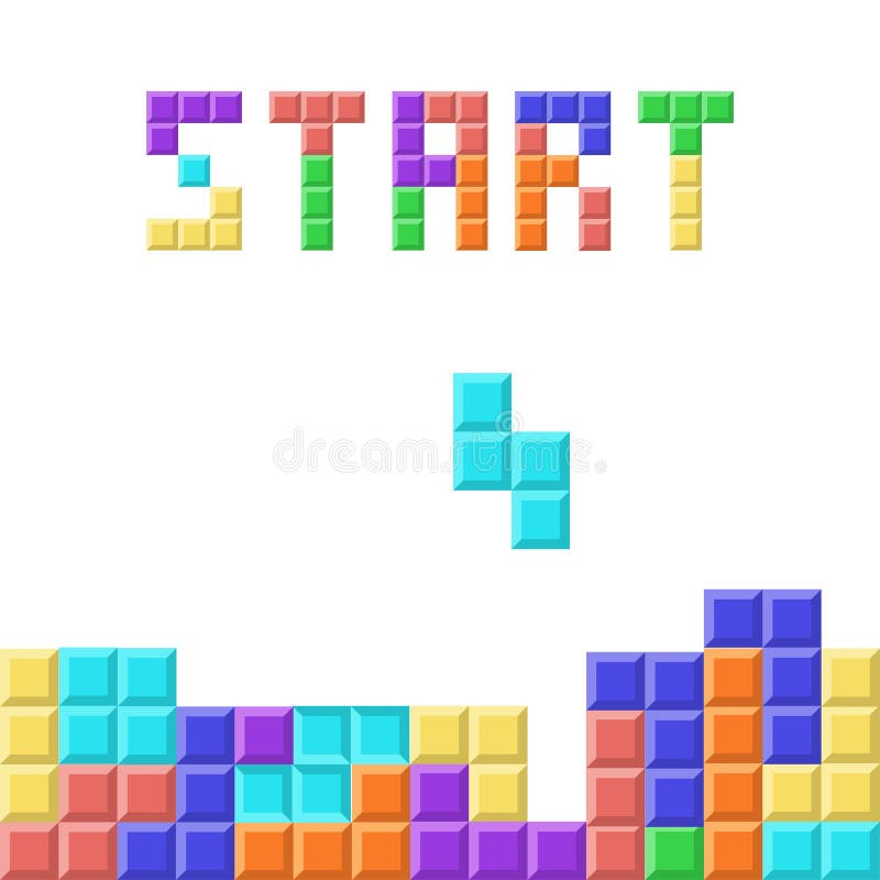 Tetris game pieces stock vector. Illustration of light - 13362826 Tetris game pieces stock vector. Illustration of light - 13362826