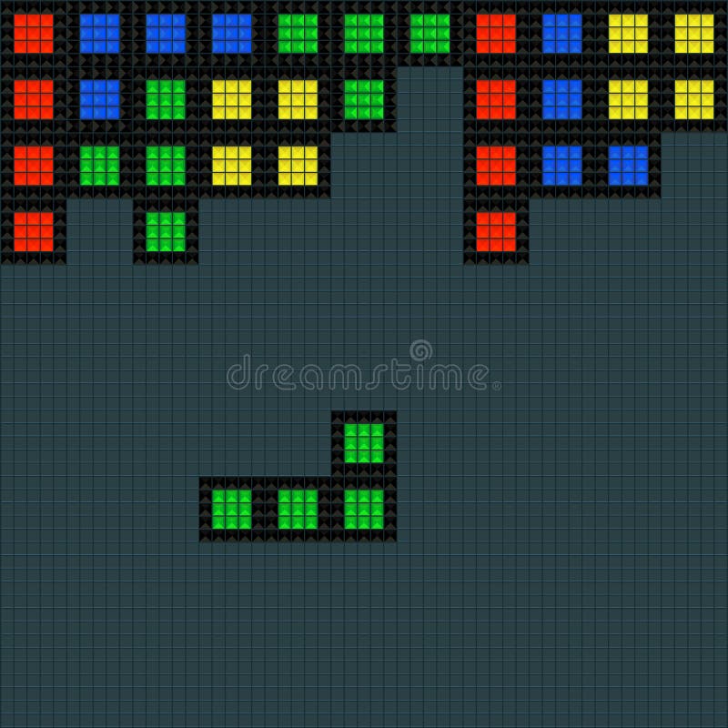 Old Video Game Square Template Stock Vector - Illustration of game ...