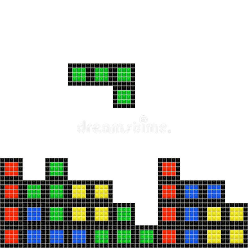 Old Video Game Square Template Stock Vector - Illustration of flat ...