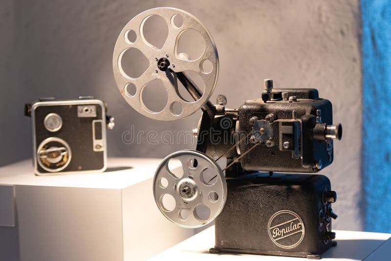 Old video projector editorial photo. Image of camera - 163346556