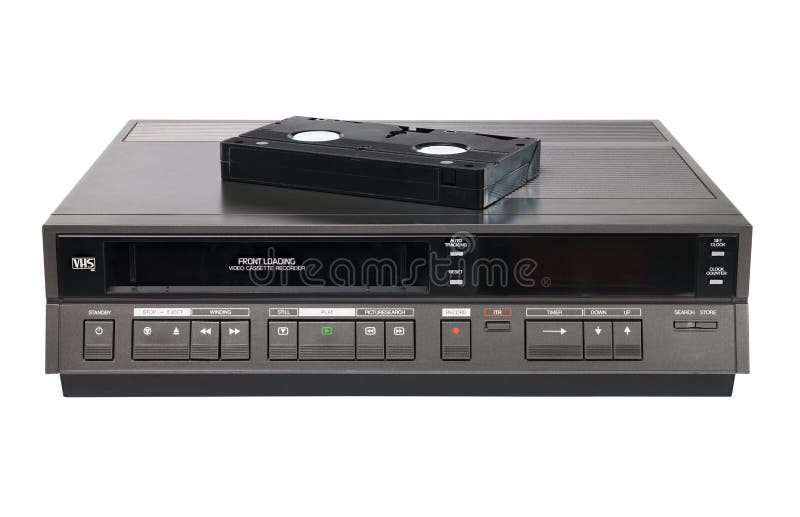 Old VHS Recorder from 1990s Stock Photo - Image of audio, electrical ...