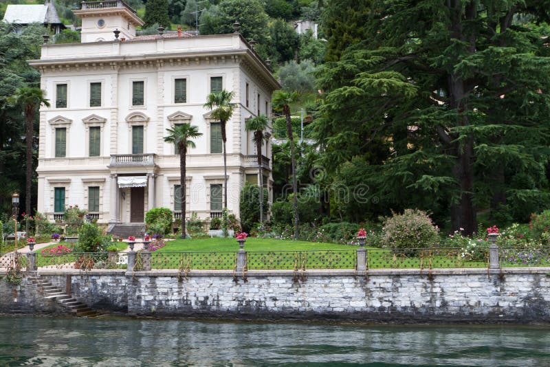 Old Villa at Lake Como, Italy Stock Photo - Image of real, estate: 20957488