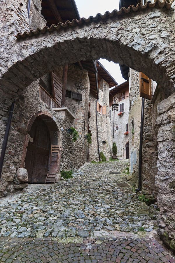 Rustic Italian Village Scene Stock Photo - Image of drain, holiday: 1471936