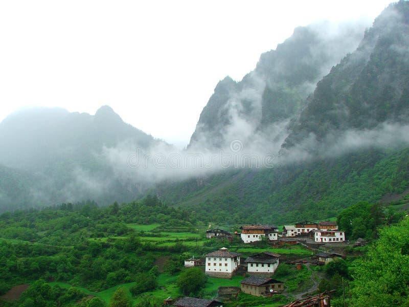 Old village in China stock image. Image of monastery - 14466523