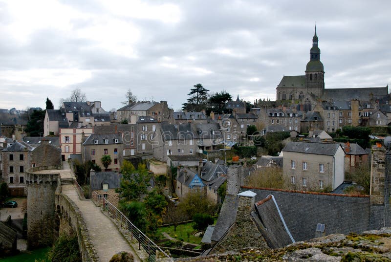 The old village of Dinan stock photo. Image of tilt, quaint - 18543530