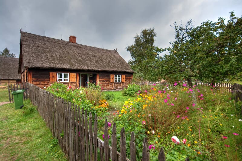 Old village in Poland stock image. Image of wdzydze, scenic - 21167973