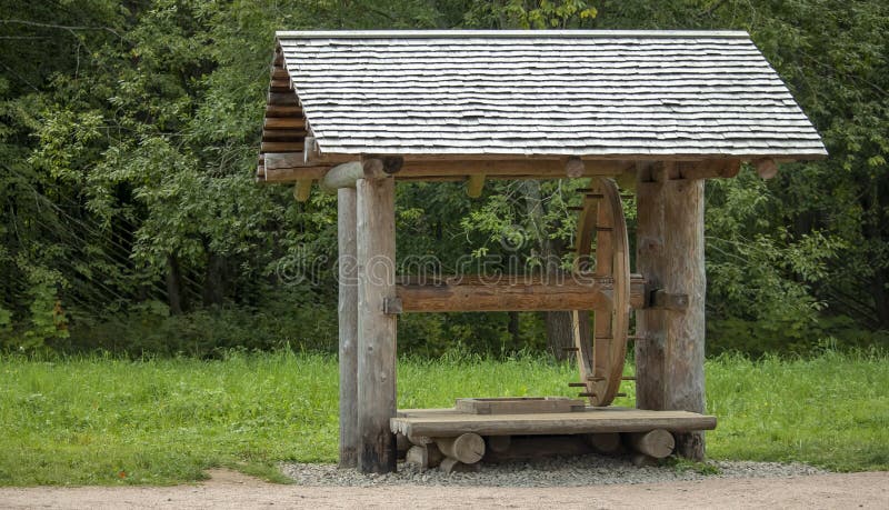 Old Village Water Source from the 19th Century Stock Image - Image of ...
