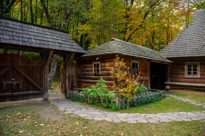 Old village yard editorial image. Image of landscape - 274567015