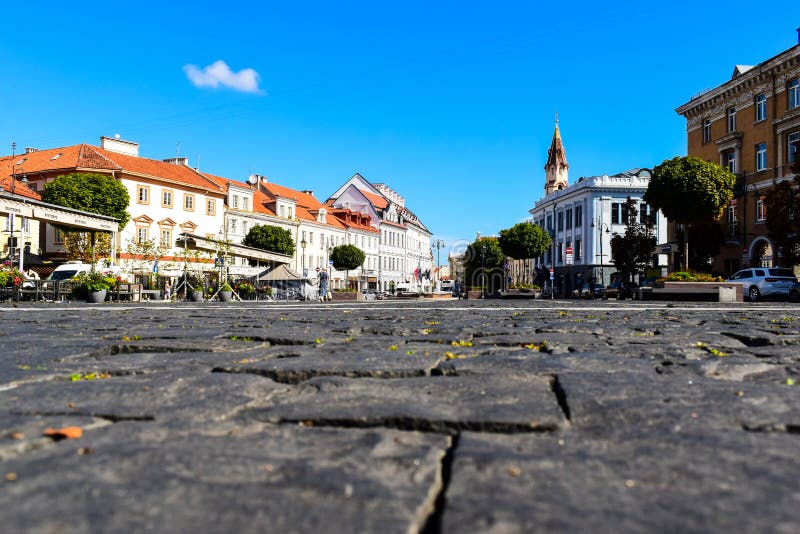 Old Vilnius Town Hall Square in Summer Afternoon Editorial Photography ...