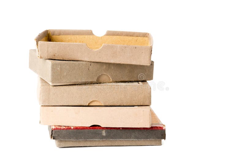 Old Vingtage Cardboard Boxes Stock Photo - Image of antique, cardboard ...