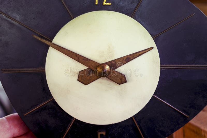 Old Vintage Alarm Clock, Retro Alarm Clock. Time Concept Stock Photo ...