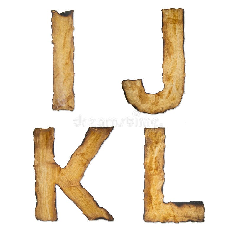 IJKL Alphabet Learning Blocks Isolated Black Stock Photo - Image of ...