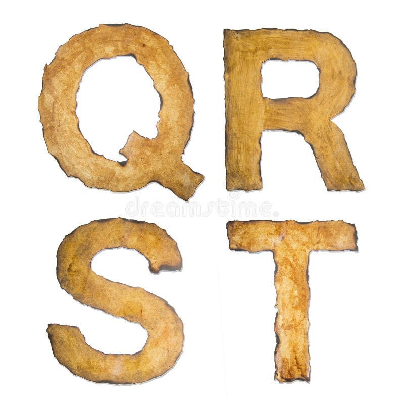 QRST Alphabet Learning Blocks Isolated Black Stock Photo - Image of ...