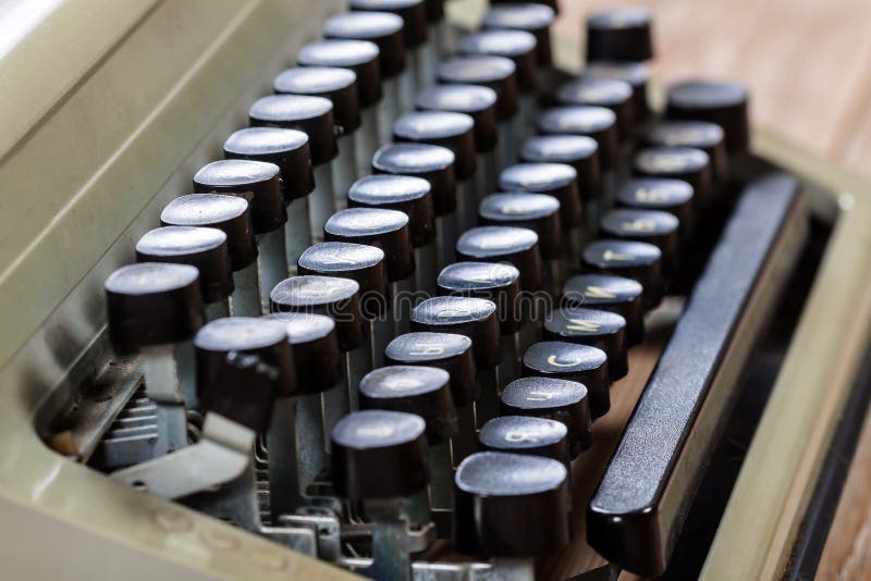 Old Vintage Antique Typewriter Machine Stock Image - Image of antique ...