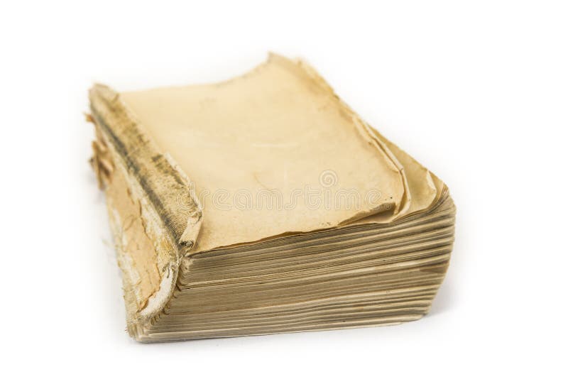 Old Vintage Book without Cover on the White. Stock Photo - Image of ...