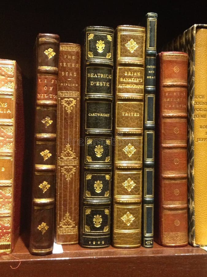 Vintage Books on Library Shelves Editorial Photo - Image of books ...