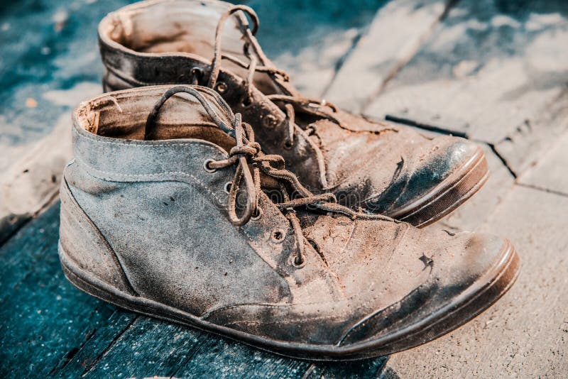 Old Vintage boots stock photo. Image of closeup, male - 97756772