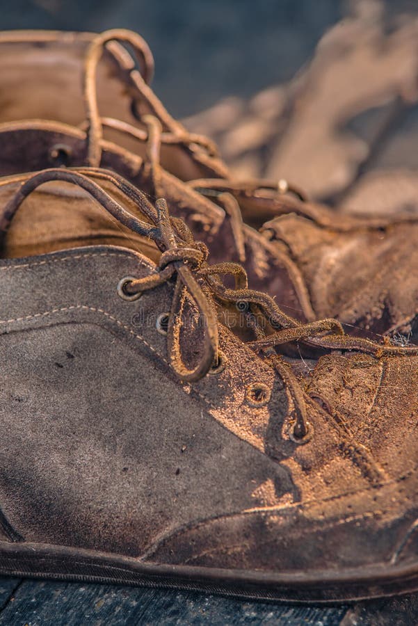 Old Vintage boots stock photo. Image of brown, concept - 97756832