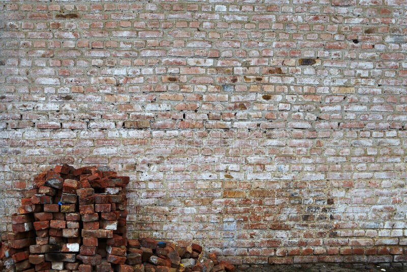 Old vintage brick wall. stock photo. Image of render - 88127632