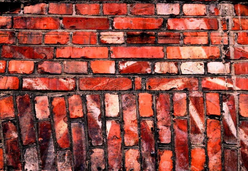 An Old Vintage Brick Wall of the House Stock Photo - Image of brick ...