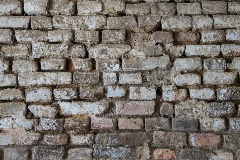The Old and Vintage Brick Wall in a Room Stock Photo - Image of pattern ...