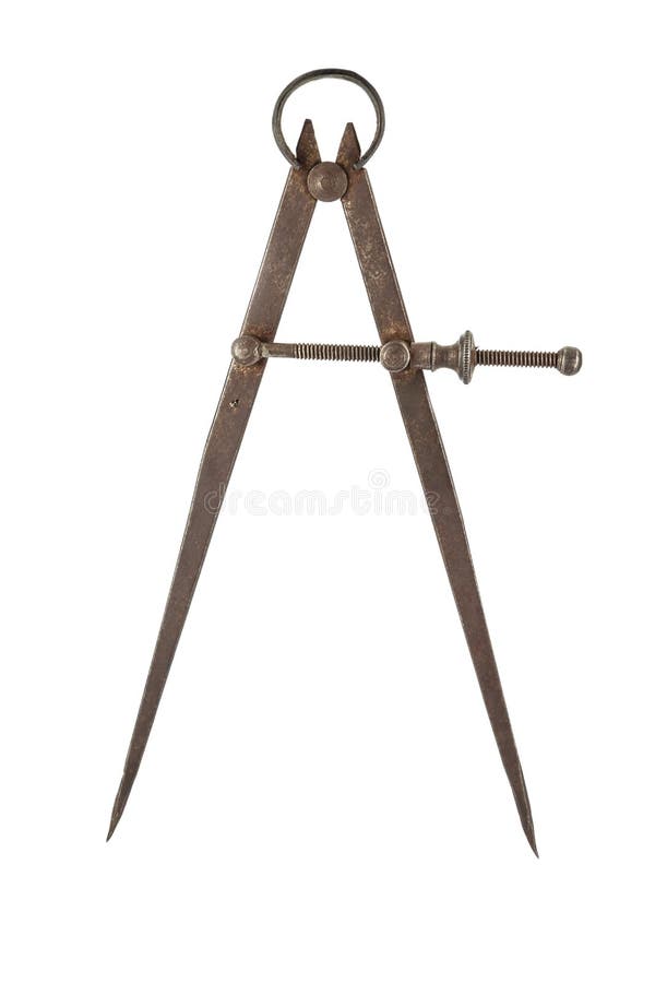 Aged vintage calipers stock photo. Image of isolated - 35702480