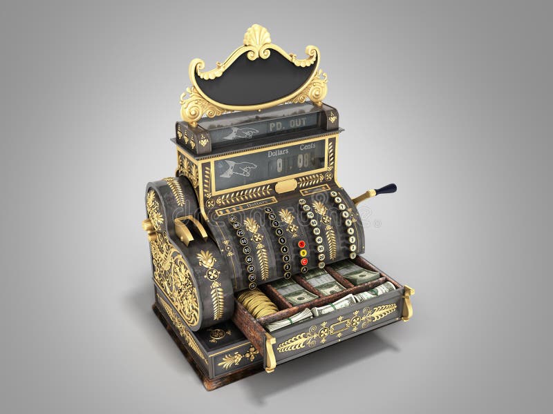 Old Cash Register Vector