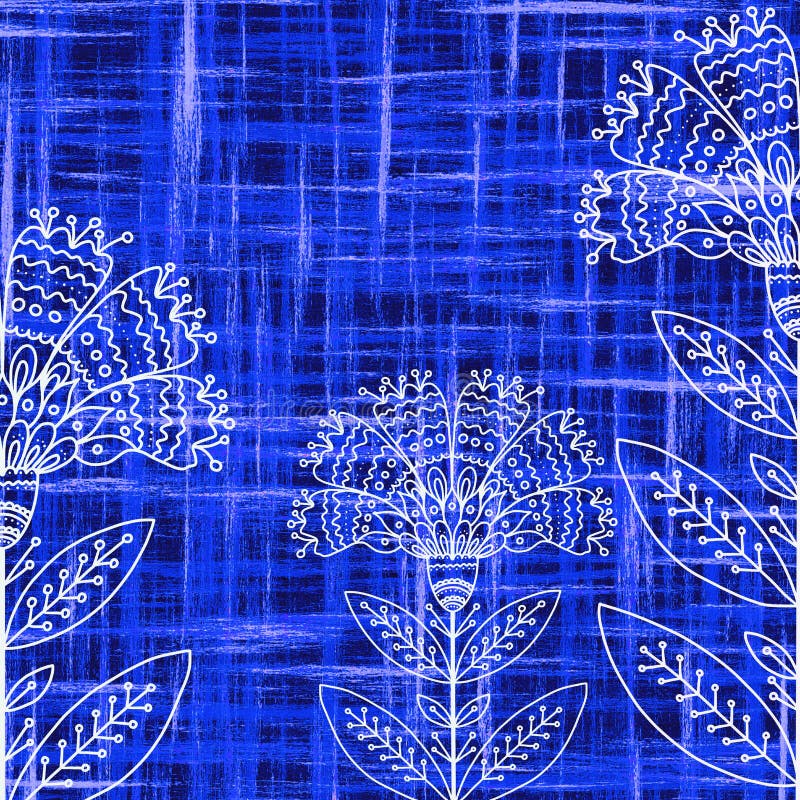 Blue Black White Vintage Checkered Background. Space for Graphic Design ...