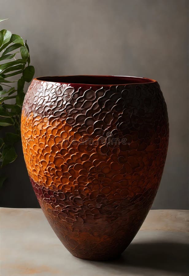 Old Vintage Clay Pot with a Beautiful Pattern. Ai Generative Stock ...