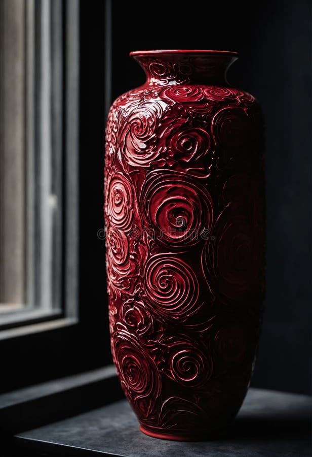 Old Vintage Clay Pot with a Beautiful Pattern. Ai Generative Stock ...