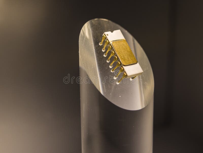 The Old and Vintage Computer Chip , Close Up Stock Image - Image of ...