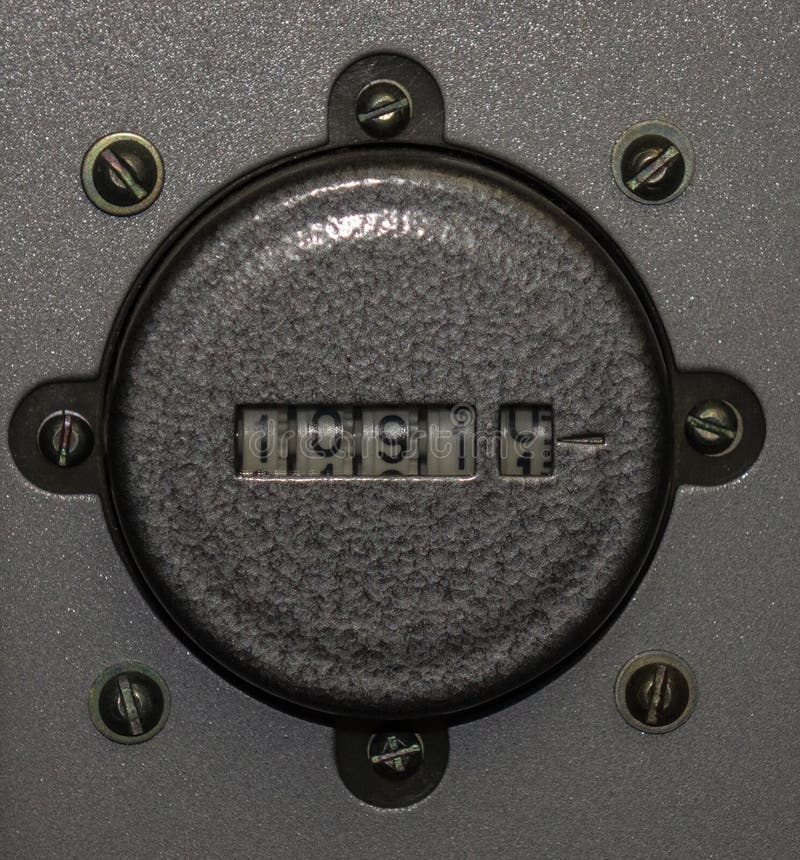 The Old and Vintage Counter, Macro Stock Image - Image of iron, machine ...