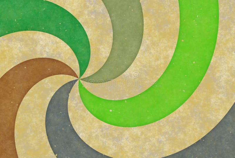 Old Vintage Drawing Picture with Curl Stripes. Paper Texture ...