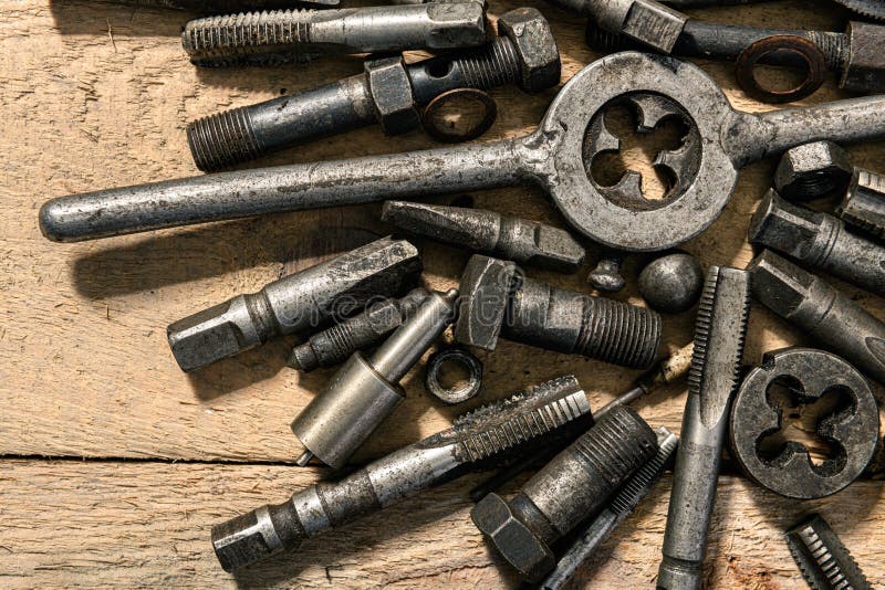 465 Old Tool Threading Background Stock Photos - Free & Royalty-Free ...