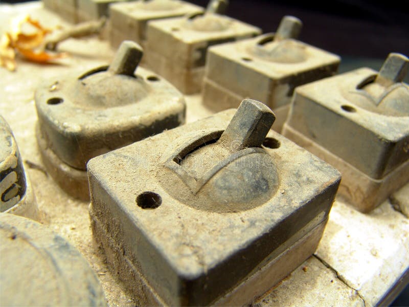 Old Vintage Electric Switch Stock Photo - Image of painted, board: 7161646