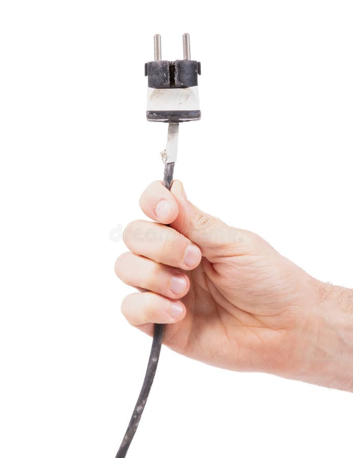 Old Vintage .extension Cord Stock Photo - Image of electricity, plug ...