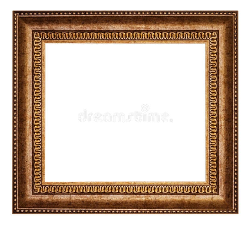 Old vintage golden frame stock photo. Image of framing - 228958430