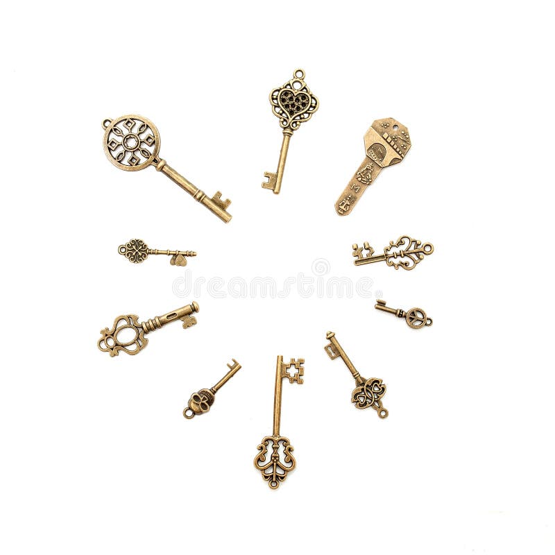 Old vintage keys stock image. Image of ornate, close - 177857151