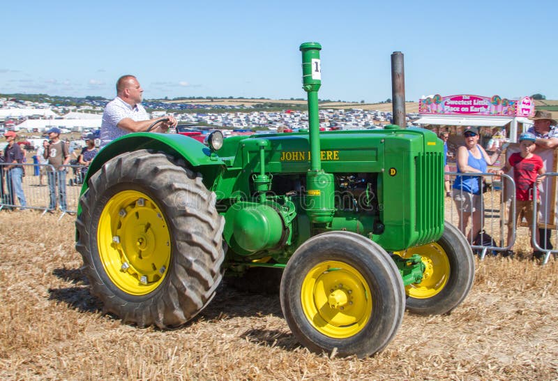 Old Vintage John Deere Tractor at Show Editorial Stock Photo - Image of ...