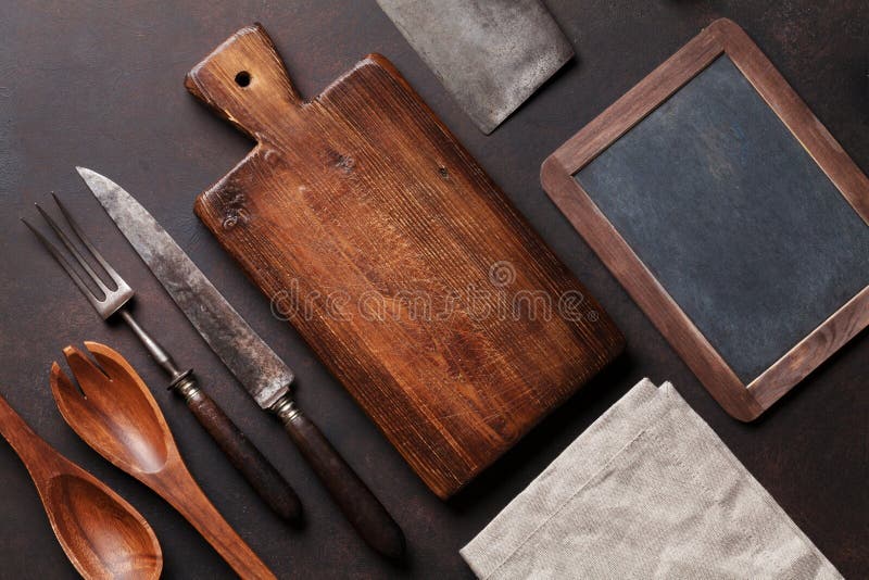 Old Vintage Kitchen Utensils Stock Photo - Image of antique, retro ...