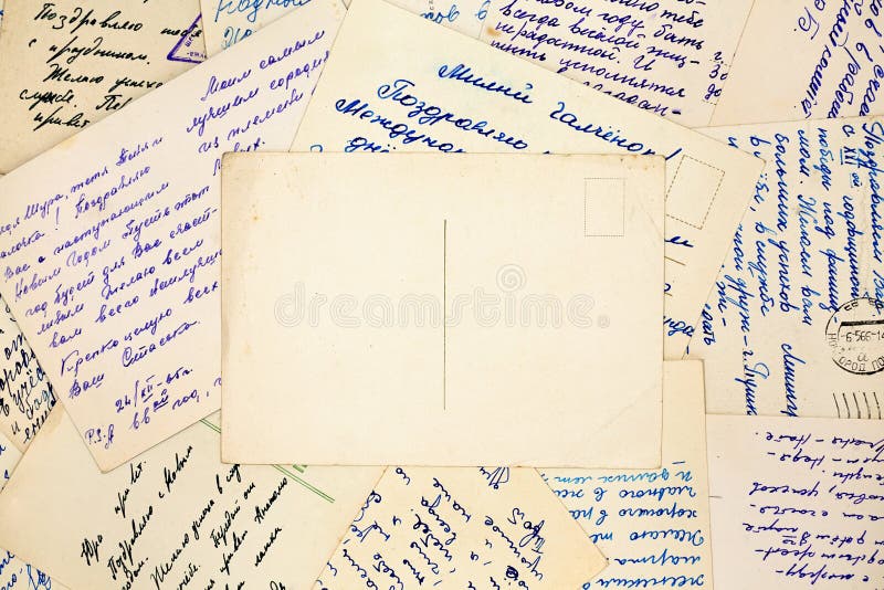Old letters and envelope stock image. Image of design - 21194905