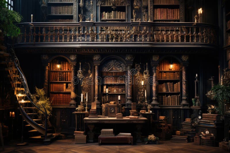 Old Vintage Library, Book Archive, Place To Gain Knowledge, Reading ...