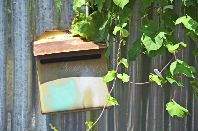 Old vintage mail box stock image. Image of mail, color - 90628709
