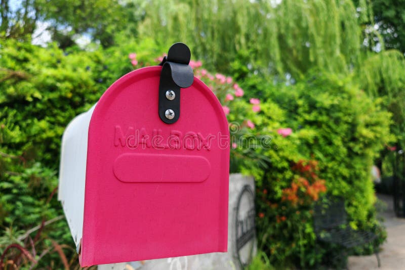 Old Vintage Mail Box Garden Surrounded Tree Stock Photos - Free ...
