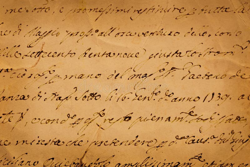 Old vintage manuscript stock photo. Image of vintage - 114050024